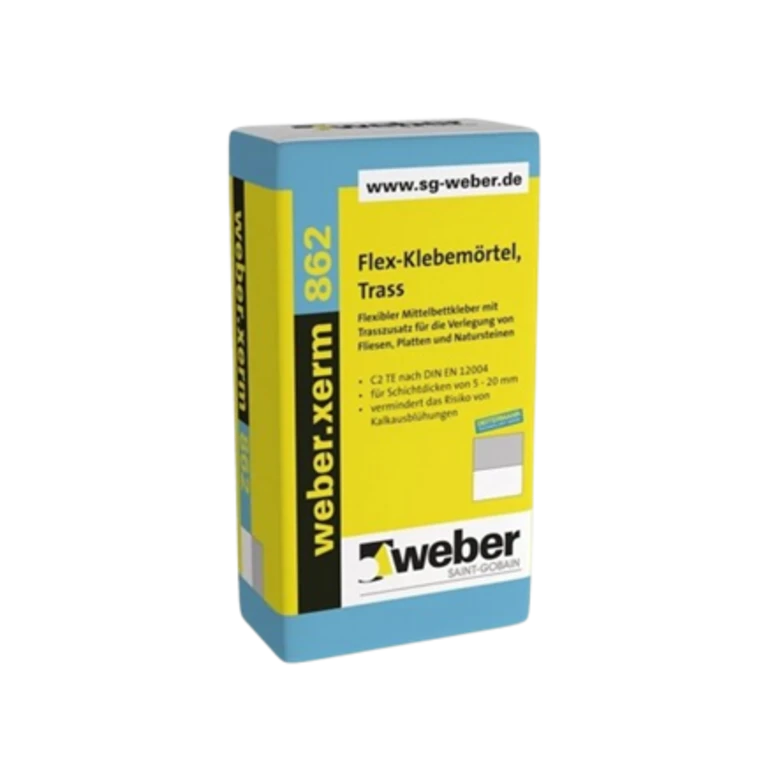 weber.xerm 862 - Biele flexibilné lepidlo na báze trasového cementu | Weber